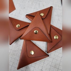 Bags | Handmade Leather Coin Pouch | Poshmark